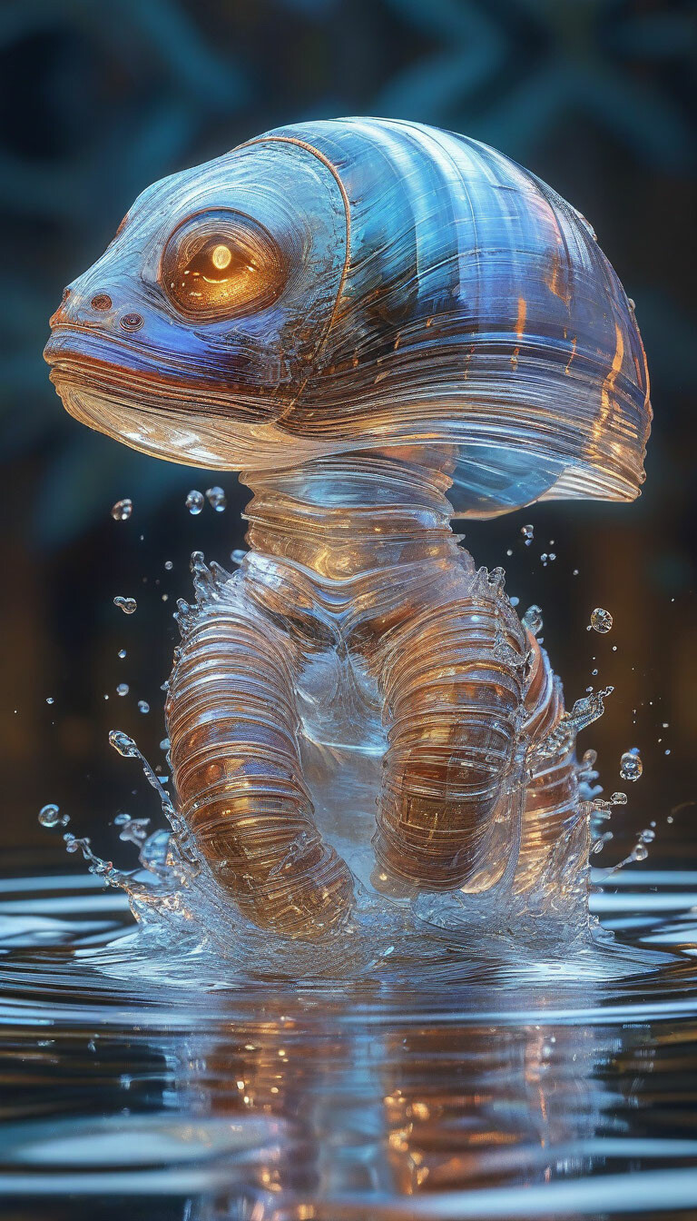 "A non-existent animal and the …" — image created in Shedevrum