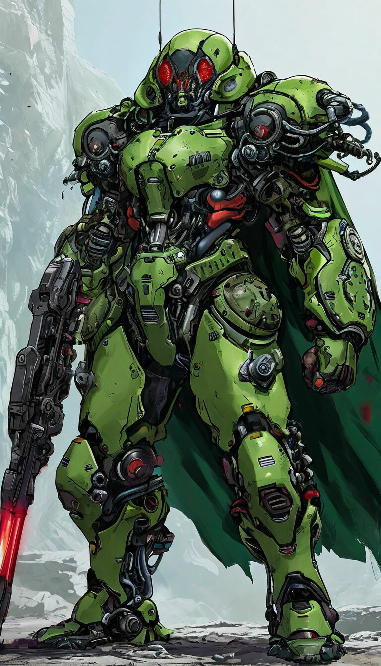 "Anime preview, Full-length Kuva Lich with Kuva weapons in his hands ...