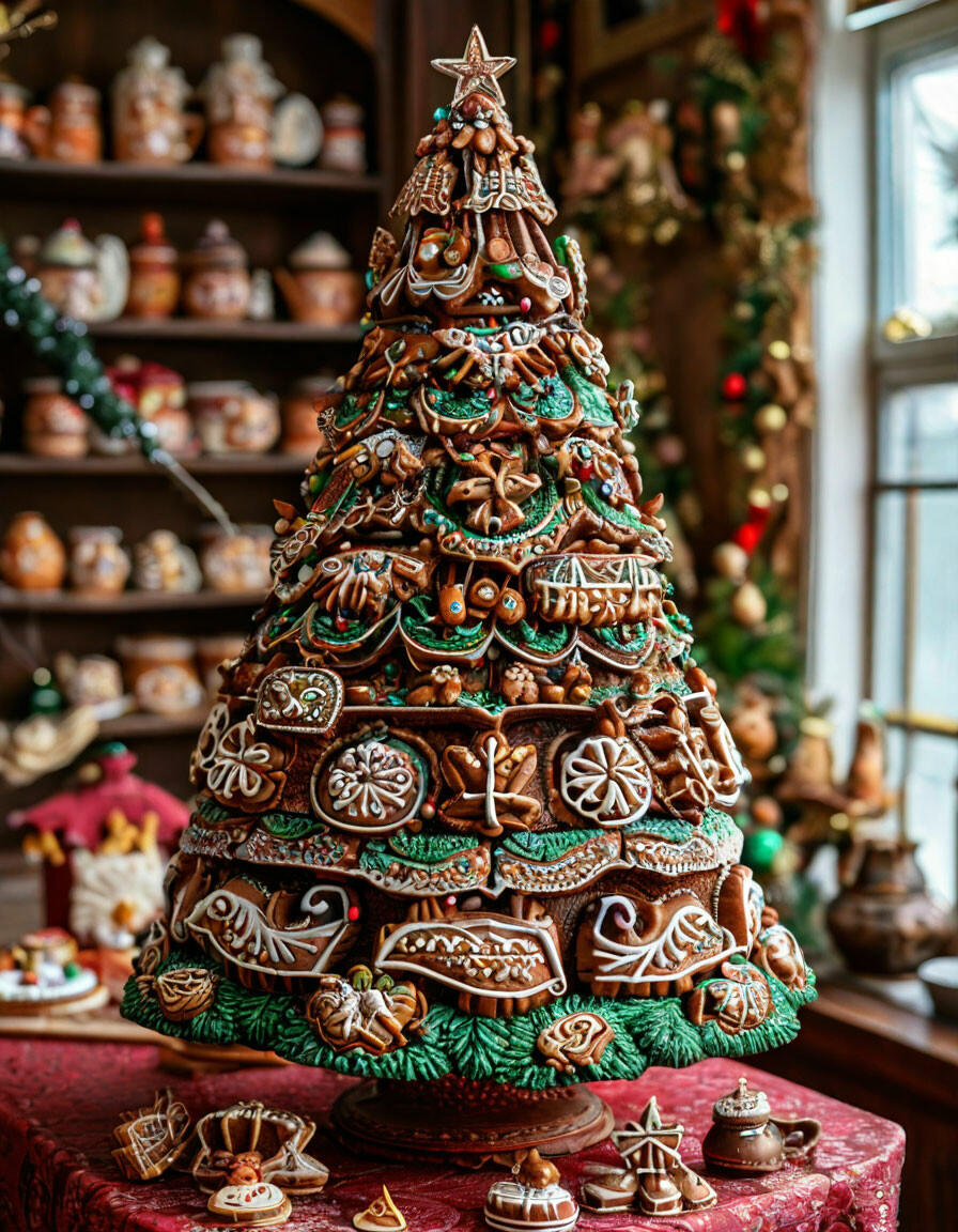 "A Christmas tree from the Tula region with toys in the form of Tula ...