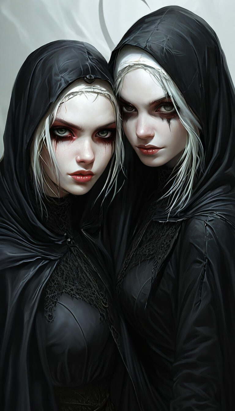 "🔥@Styx@Yan776🔥 two characters. monashka and demon. blind. whites of ...