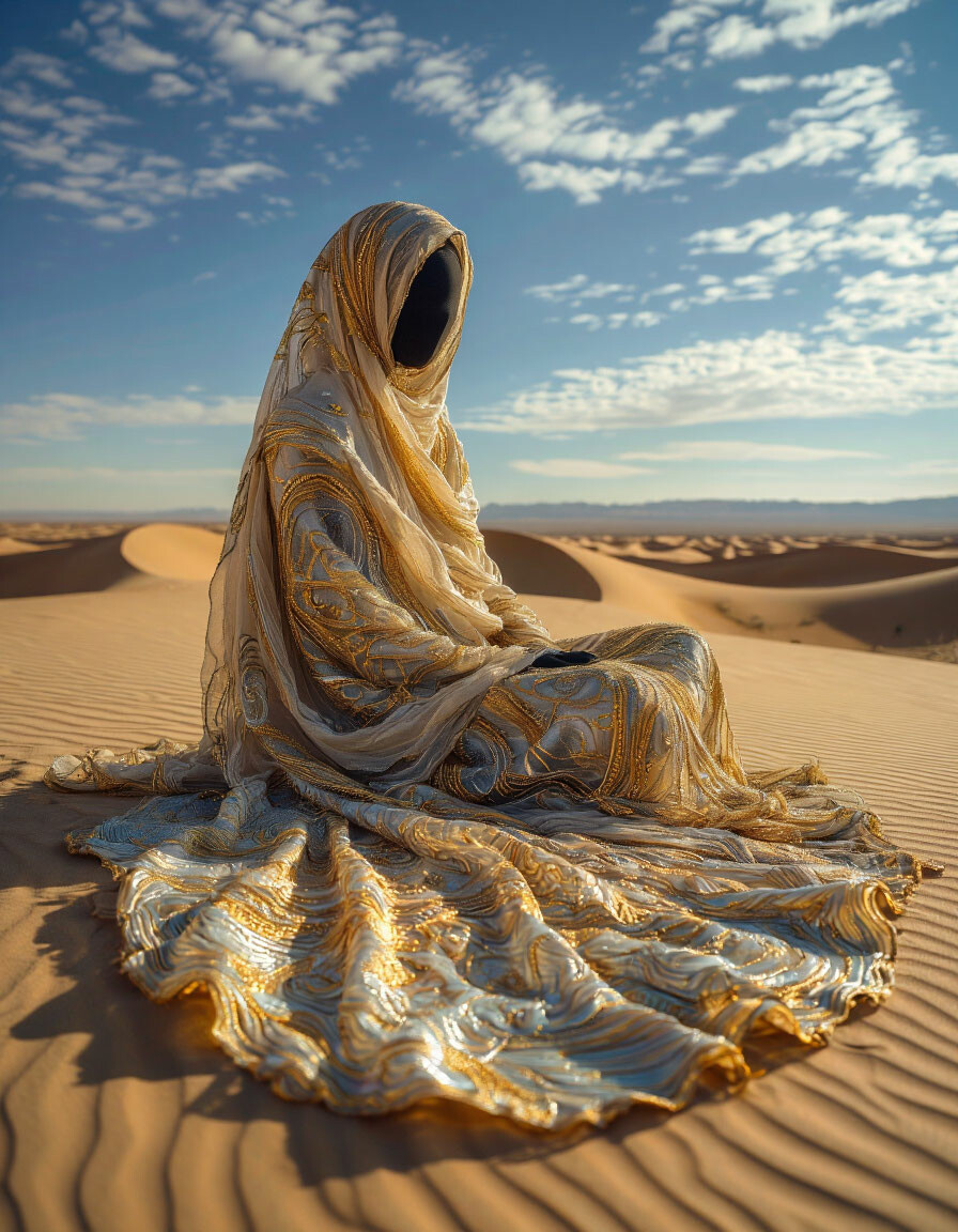"Burkhans in the desert in the form of a reclining girl" — image ...