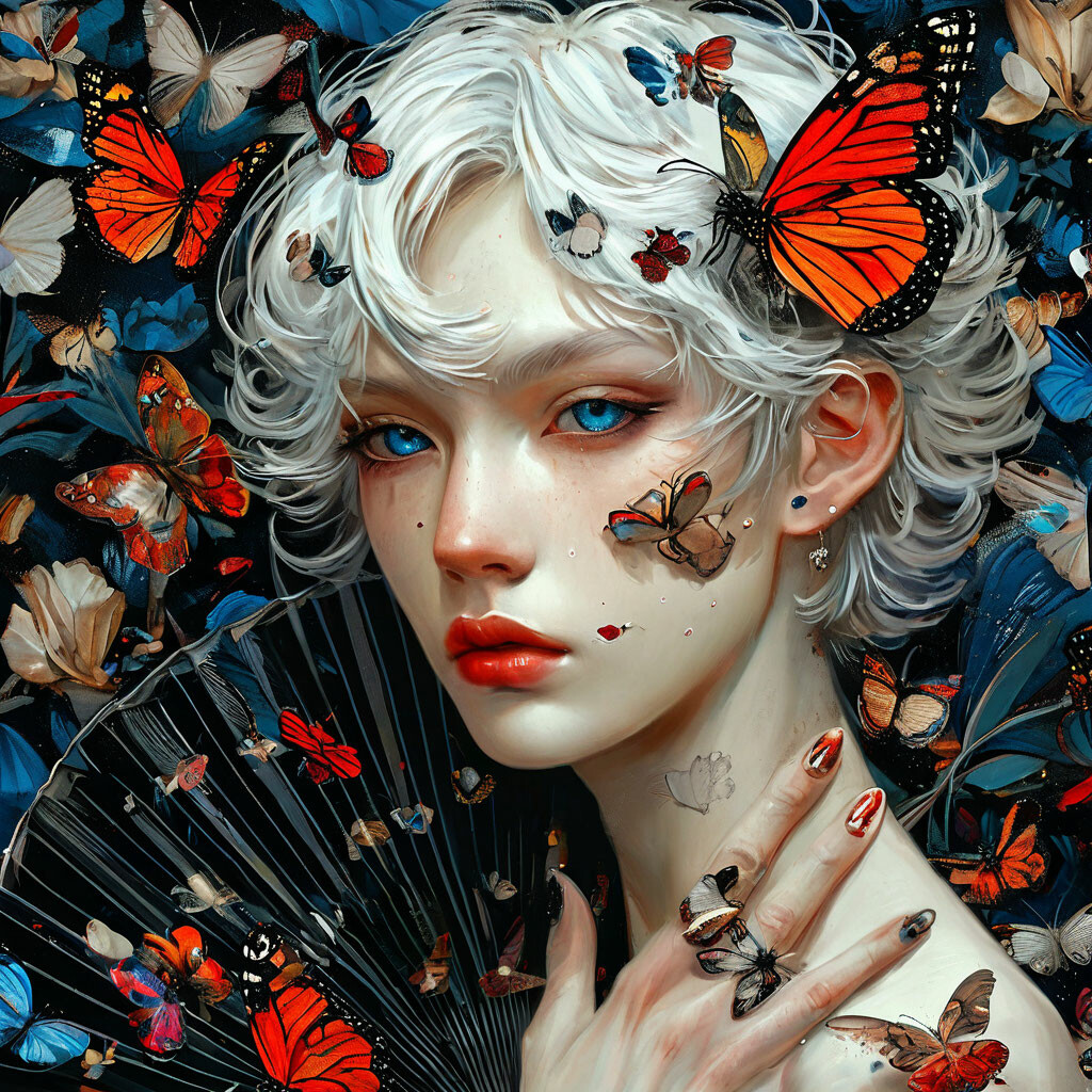 "Beautiful young man, white skin, …" — image created in Shedevrum