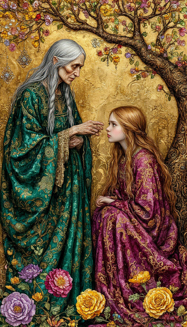 ". Baba Yaga and the girl at the tree of knowledge of good and evil Lee ...