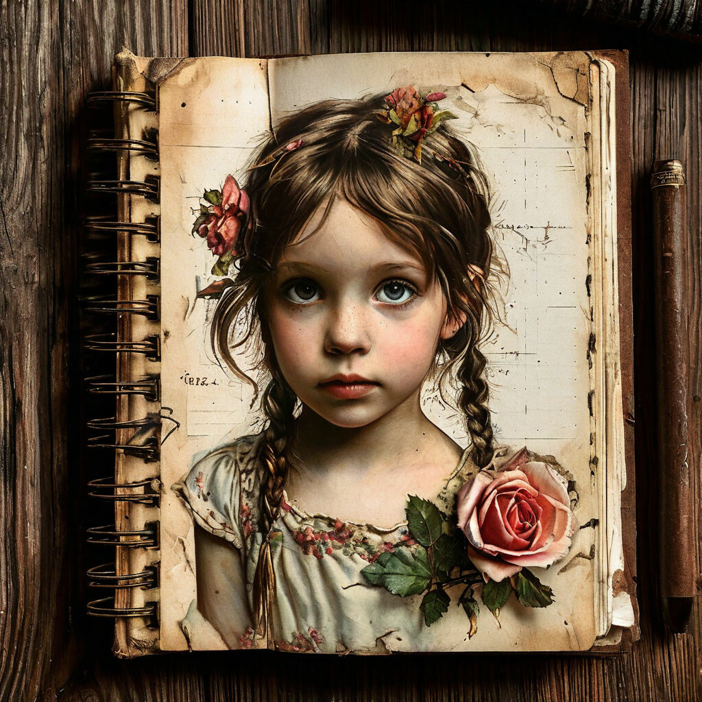 "Will Wilson, a notebook with a …" — image created in Shedevrum