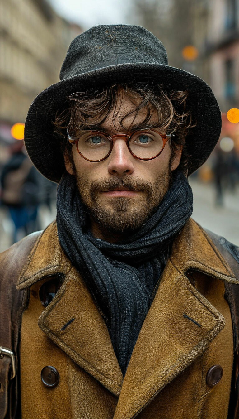 "LOOK AROUND YOU STRANGER A PASSERBY" — image created in Shedevrum