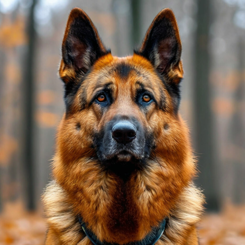 "The German Shepherd is a medium—large…" — image created in Shedevrum