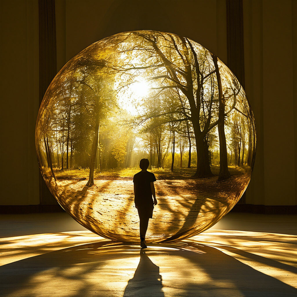 "In the sphere of light , the shadows of summer , shadow projections ...