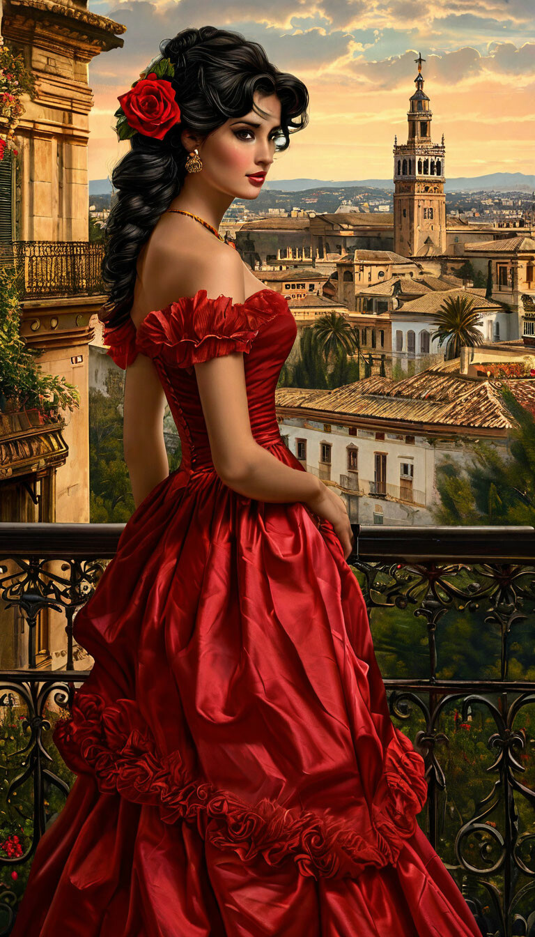 "19th century, Spaniard Carmen, bold and beautiful,beautiful facial ...