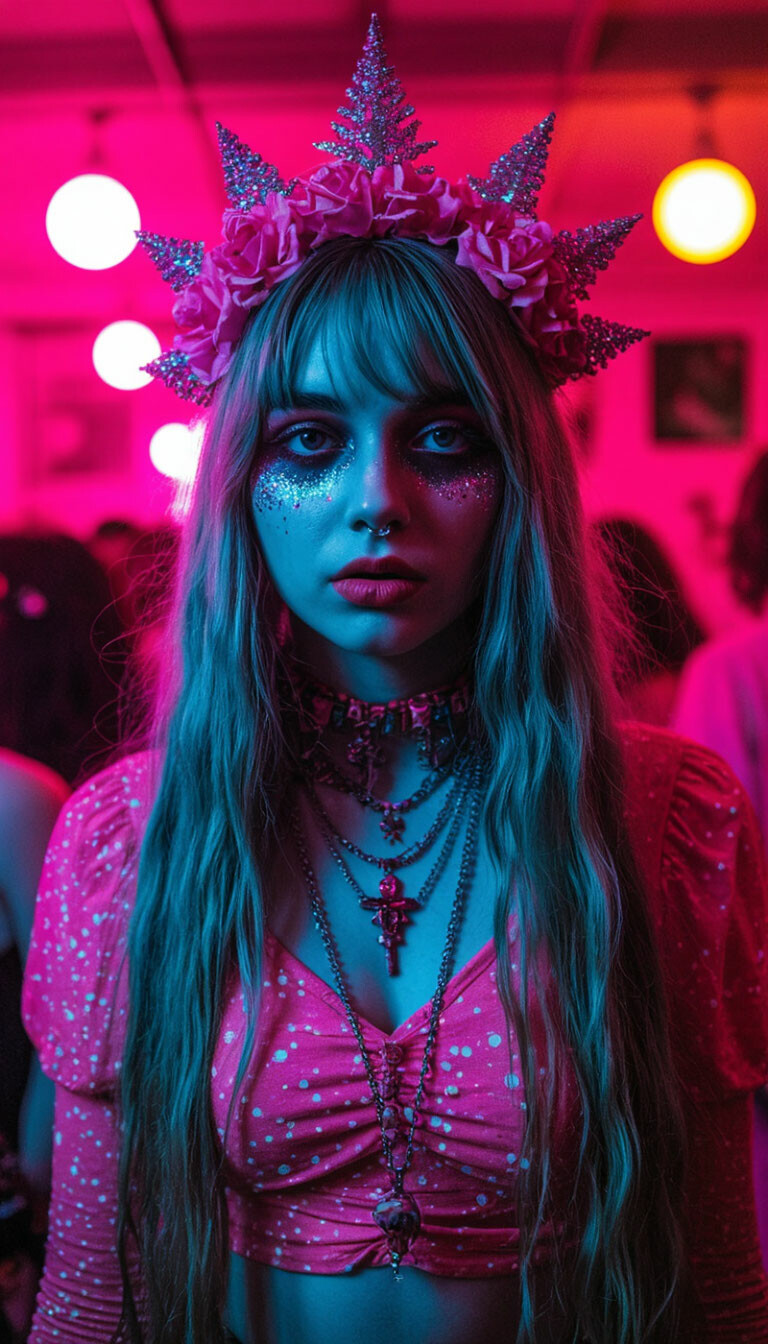 "@ri Strange creepy retro photo, rave, madness" — image created in ...