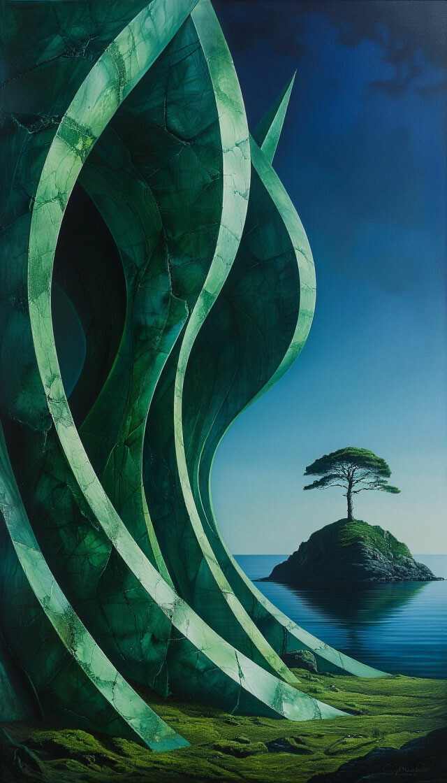 "V strange three-dimensional shapes, visual art, futurism, mysticism ...