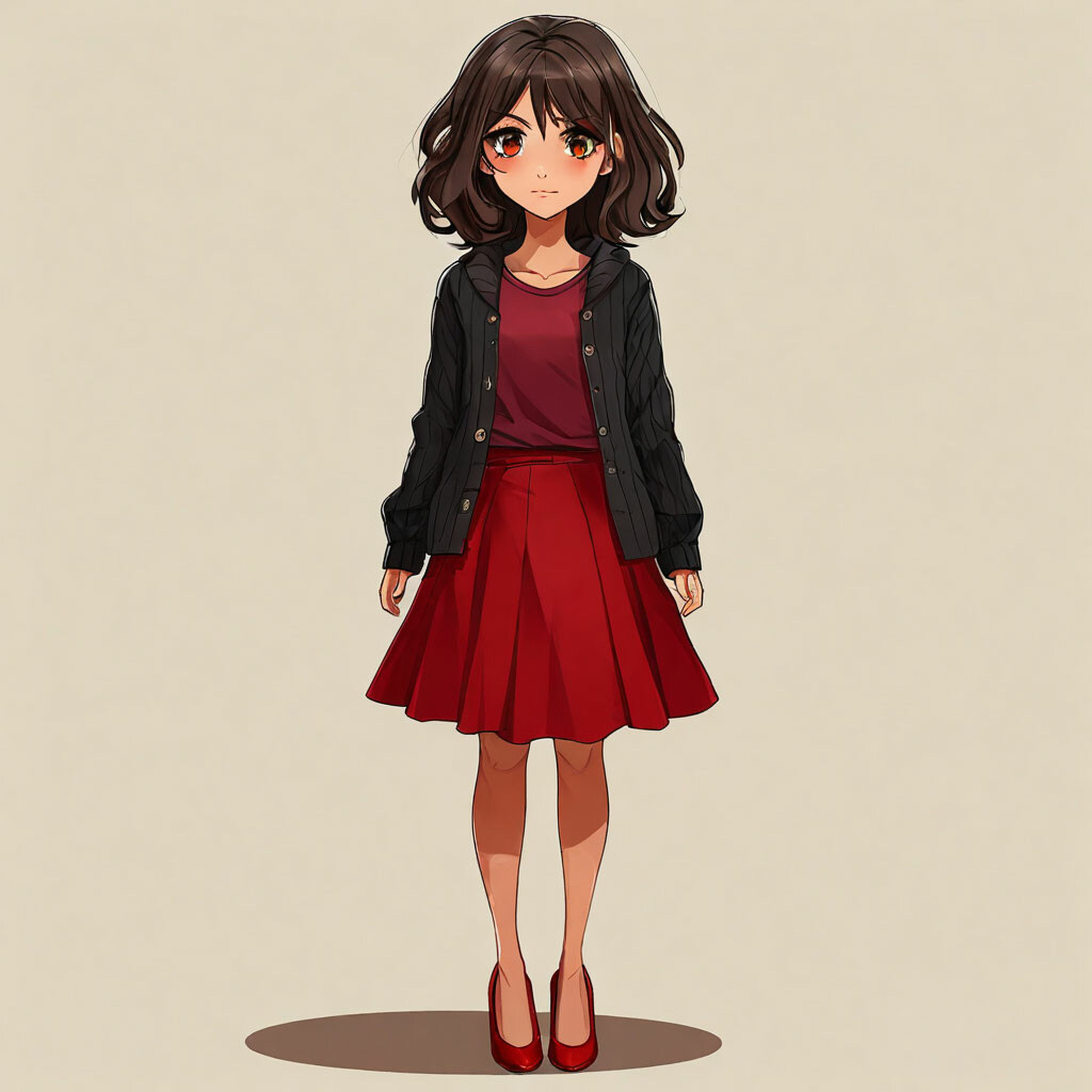 "Murvedesh chan is a normosthenic girl with lush tousled dark brown ...