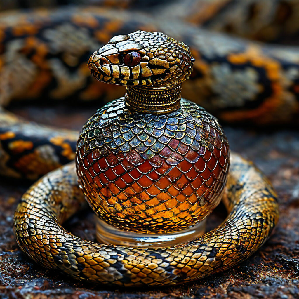 "Perfume to order "in love". reptile …" — image created in Shedevrum