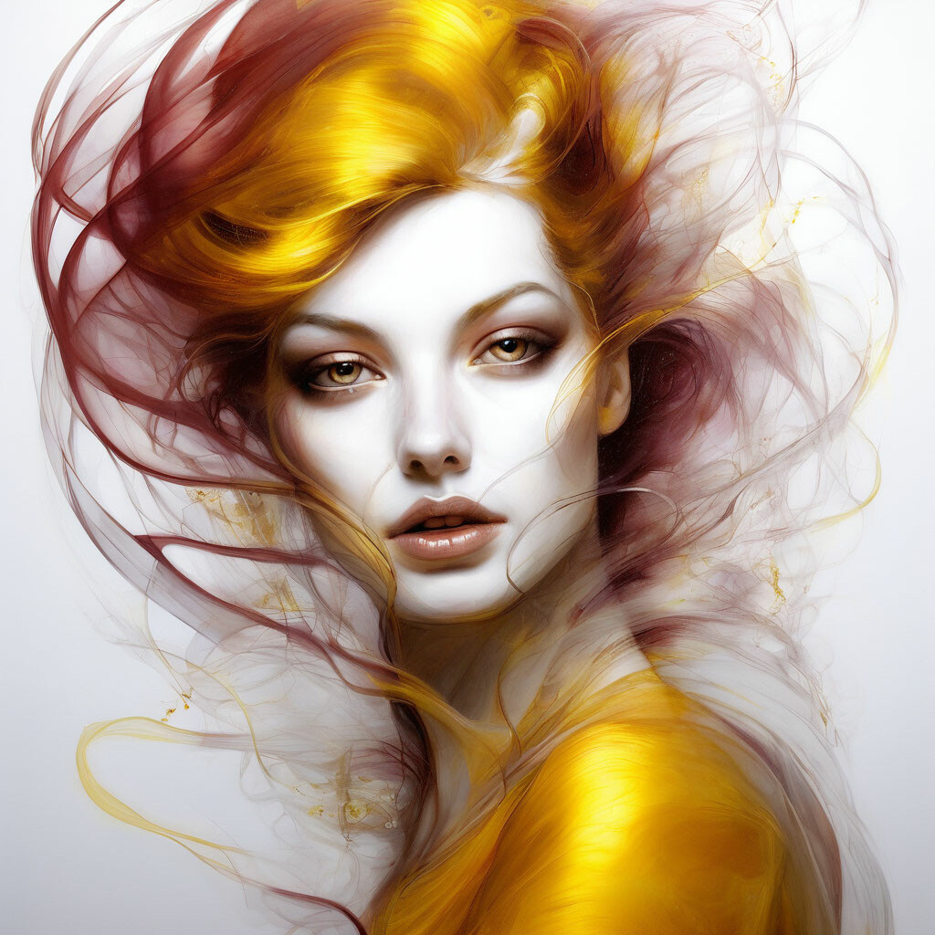 "Beautiful woman ... pencil drawing, …" — image created in Shedevrum