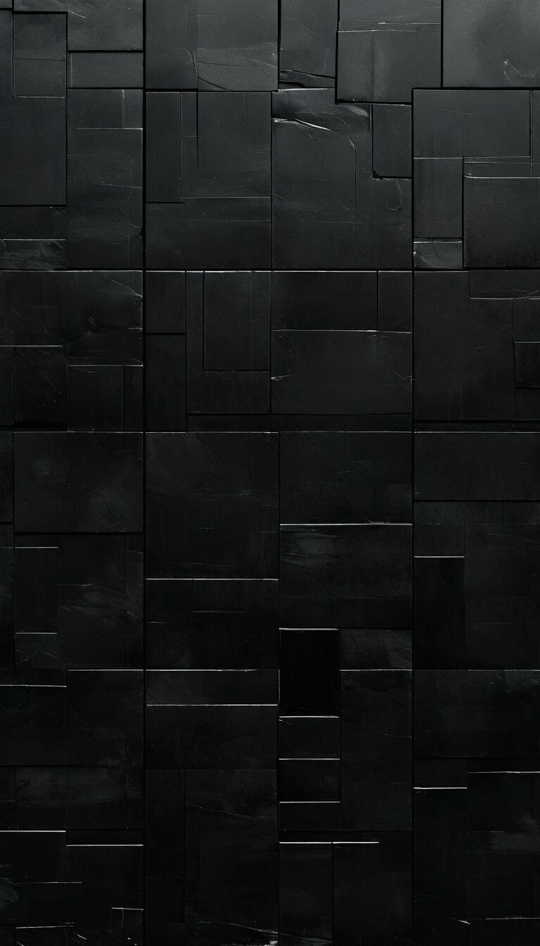 "Abstraction, texture, black, rectangles" — image created in Shedevrum