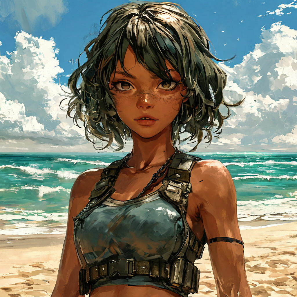 "My Hero Academia + the quirk of sand manipulation + tanned girl in ...