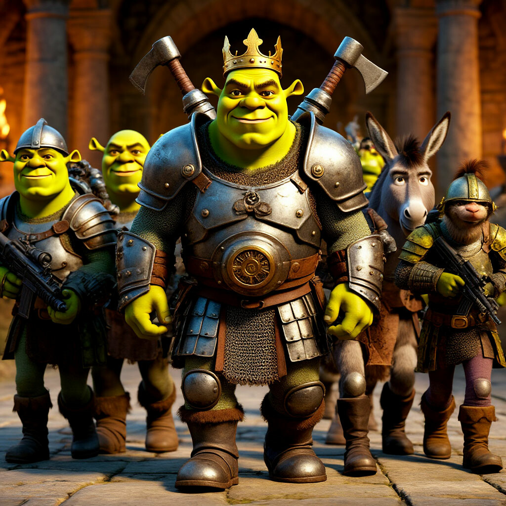 "Cisco Shrek Empire 1.0 a bunch of …" — image created in Shedevrum