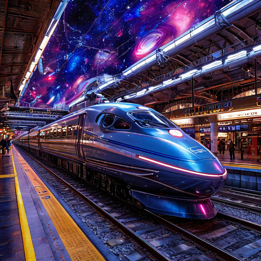 "Did you call the Intergalactic Express? The galactic train is modern ...