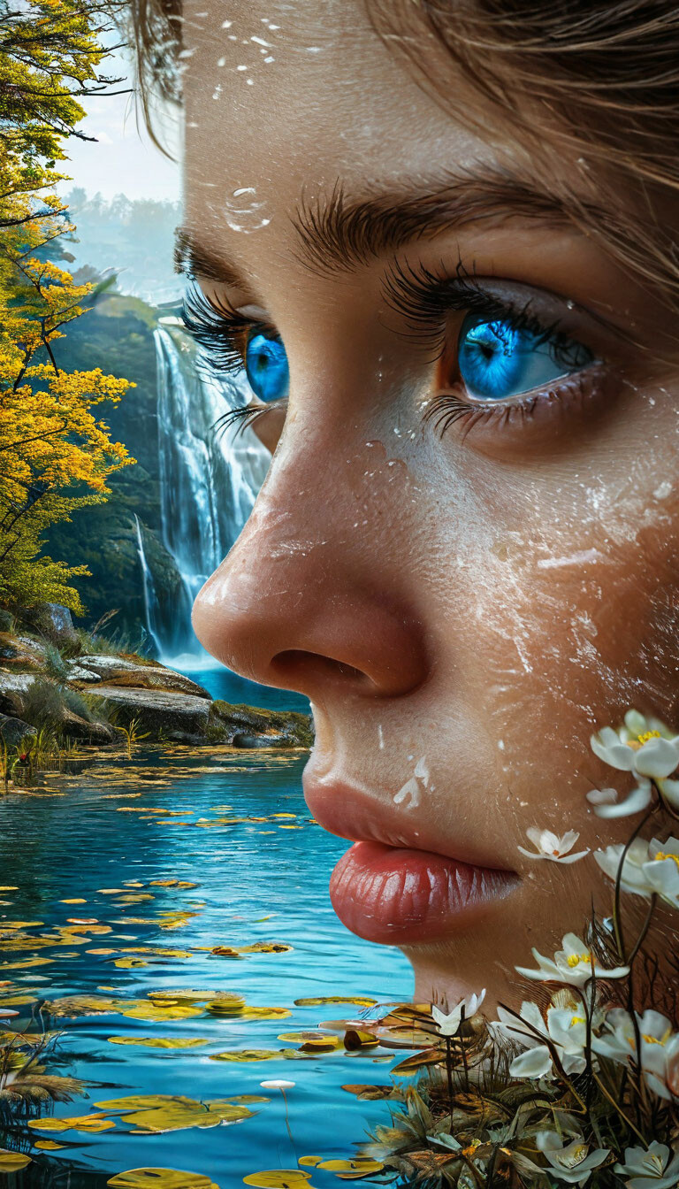"Lm layering double exposure professional photo reflection in the ...