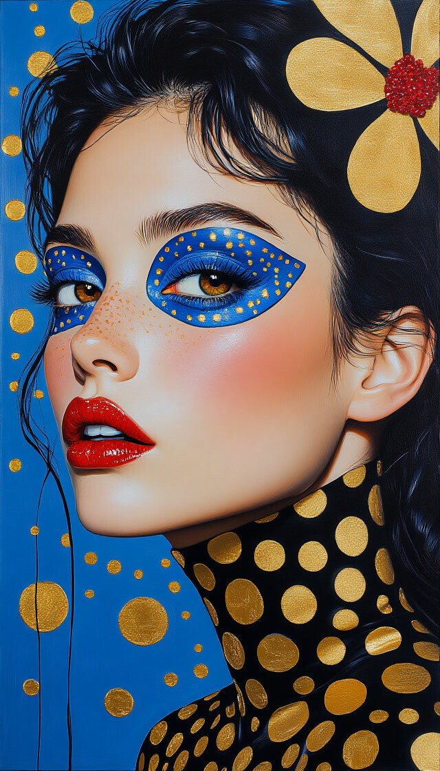 ""Egor A" In the style of Victor Zyryanov Yayoi Kusama Lee Bogle, Lisa ...