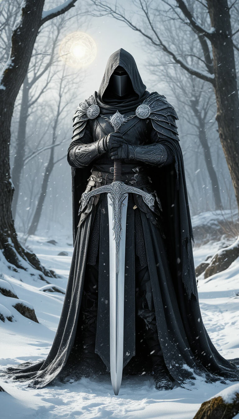 "The sword of the light of the solar steel is sharpened, dobleska black ...