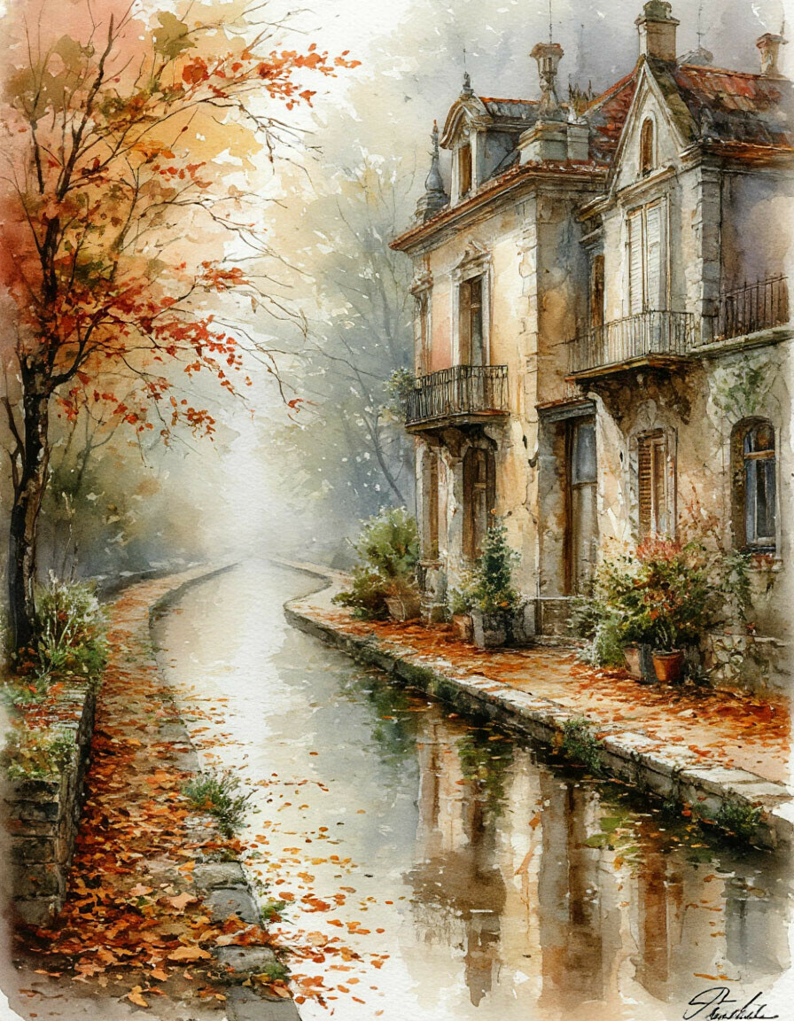 "Summer fog art style by Marcel Nino Pajot+Georges Corominas+Giovanni ...