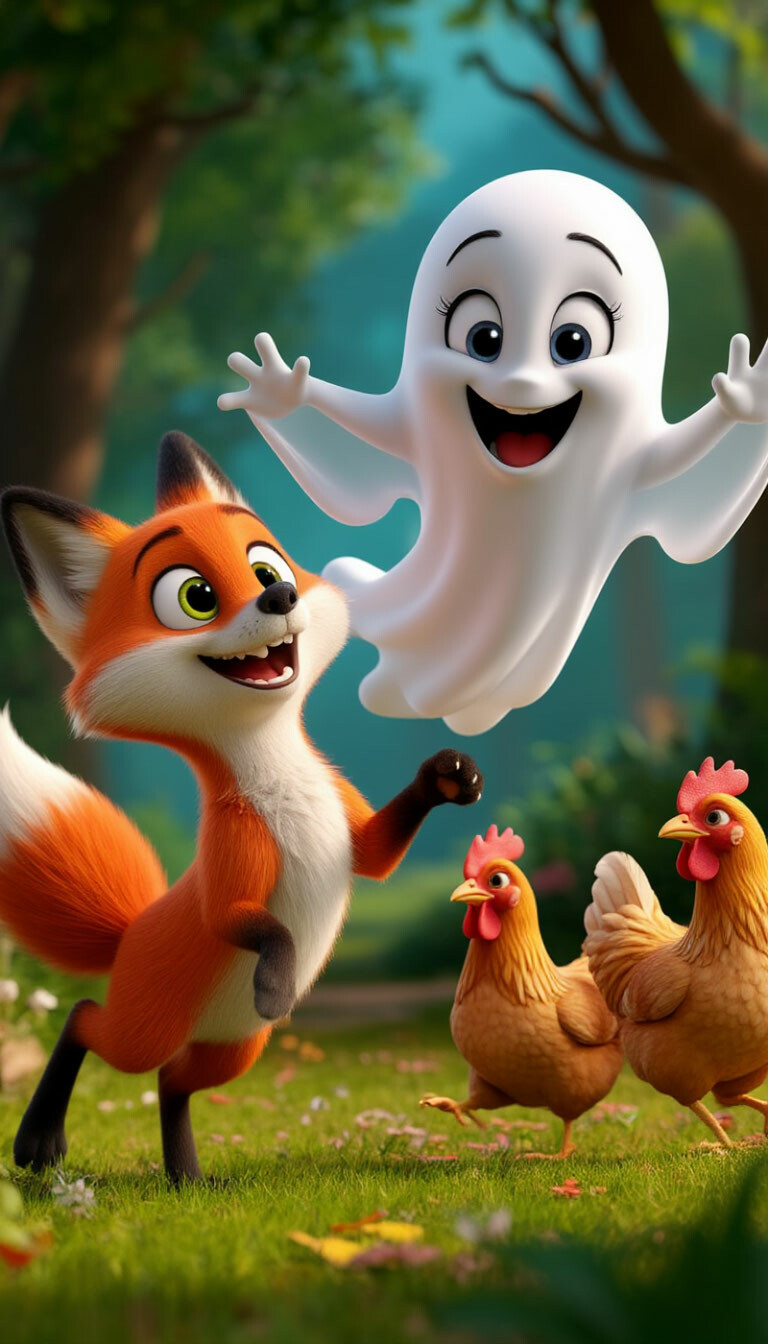 "كيلوفولت Two characters 3d fairy tale, cartoon ghost-Casper-gute in ...