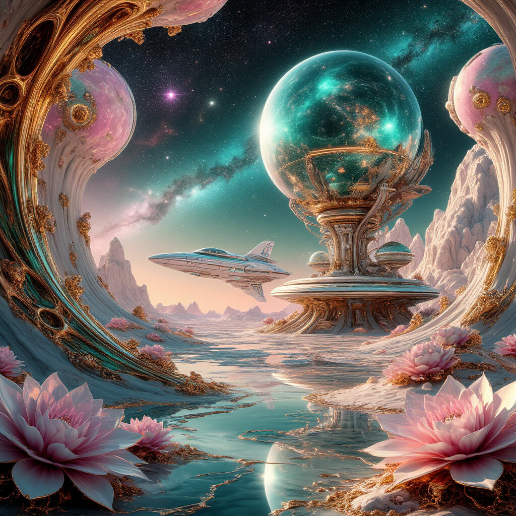 «🐳 soft sunlight through cosmic morning milky way, pink flashes ...