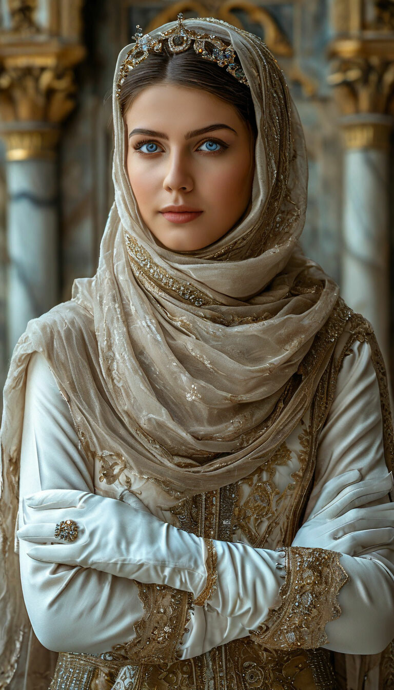 "A beautiful young Ottoman sultana in the style of the 16th century, in ...