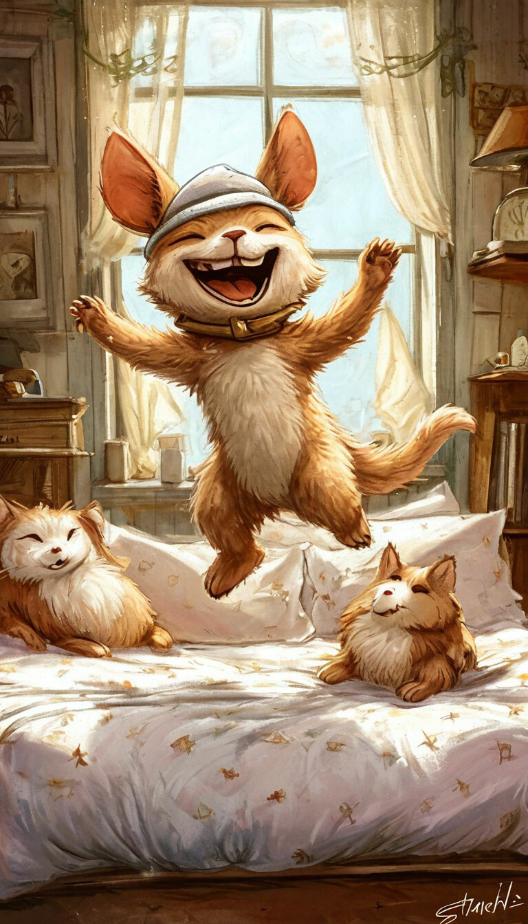"Urrraaa! spatanki! Anthropomorphic furry wonder-yudas in sleep caps ...