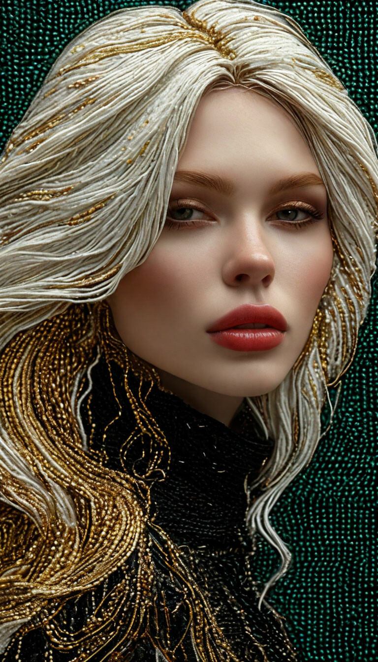 "🎁🎁. for Sveta Mac. From Katerina platinum blonde woman , 3d volumetric ...