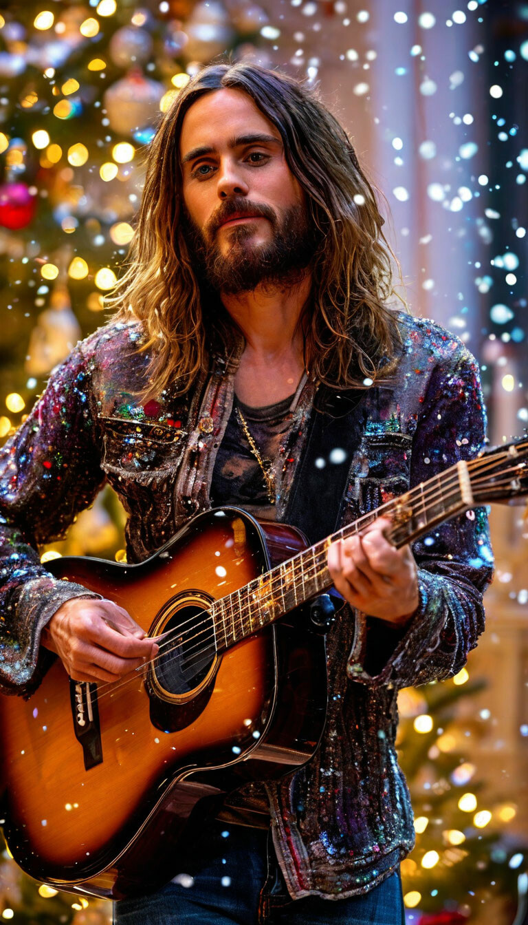 "🎁🎁🎁 for you, girls! Jared Leto …" — image created in Shedevrum