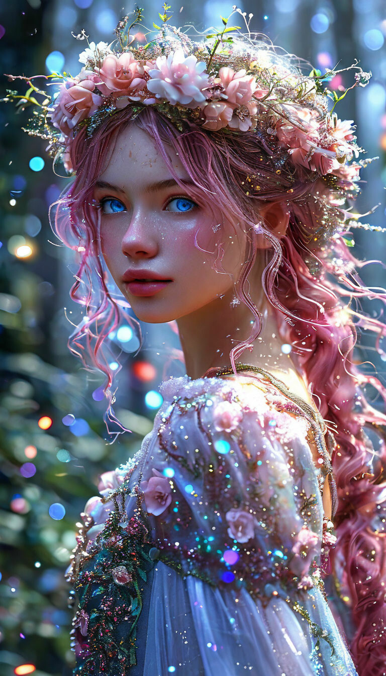 "A forest nymph from a fairy tale! …" — image created in Shedevrum