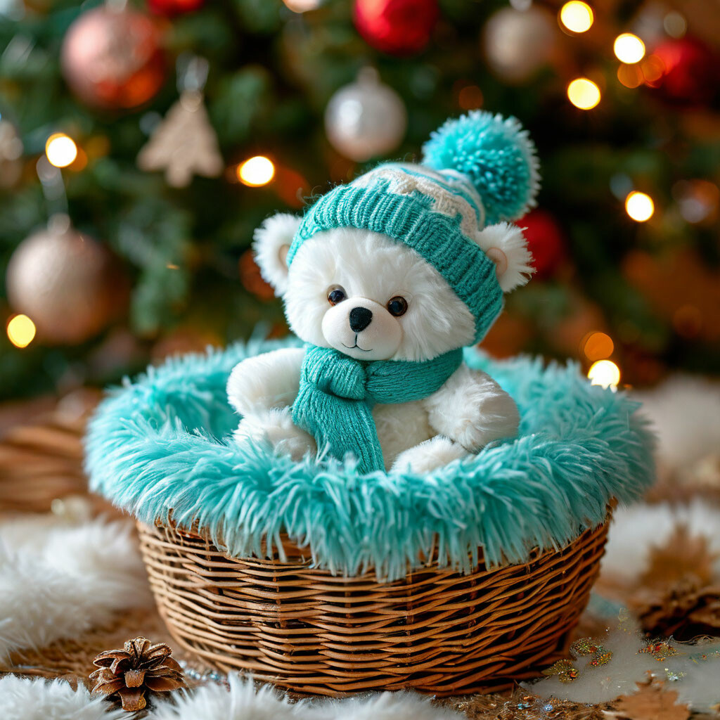 in a fluffy basket there …" — image created in Shedevrum