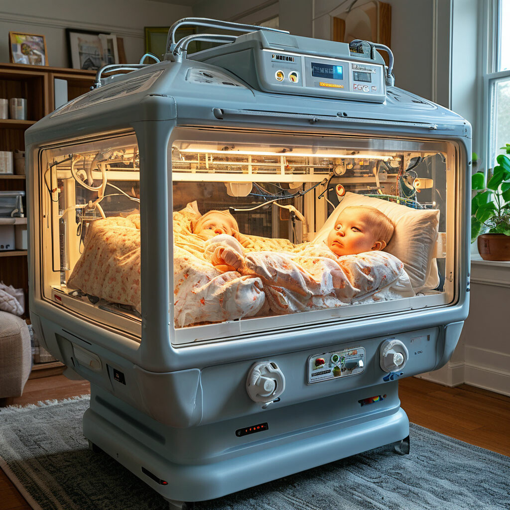 "Incubator for children" — image created in Shedevrum