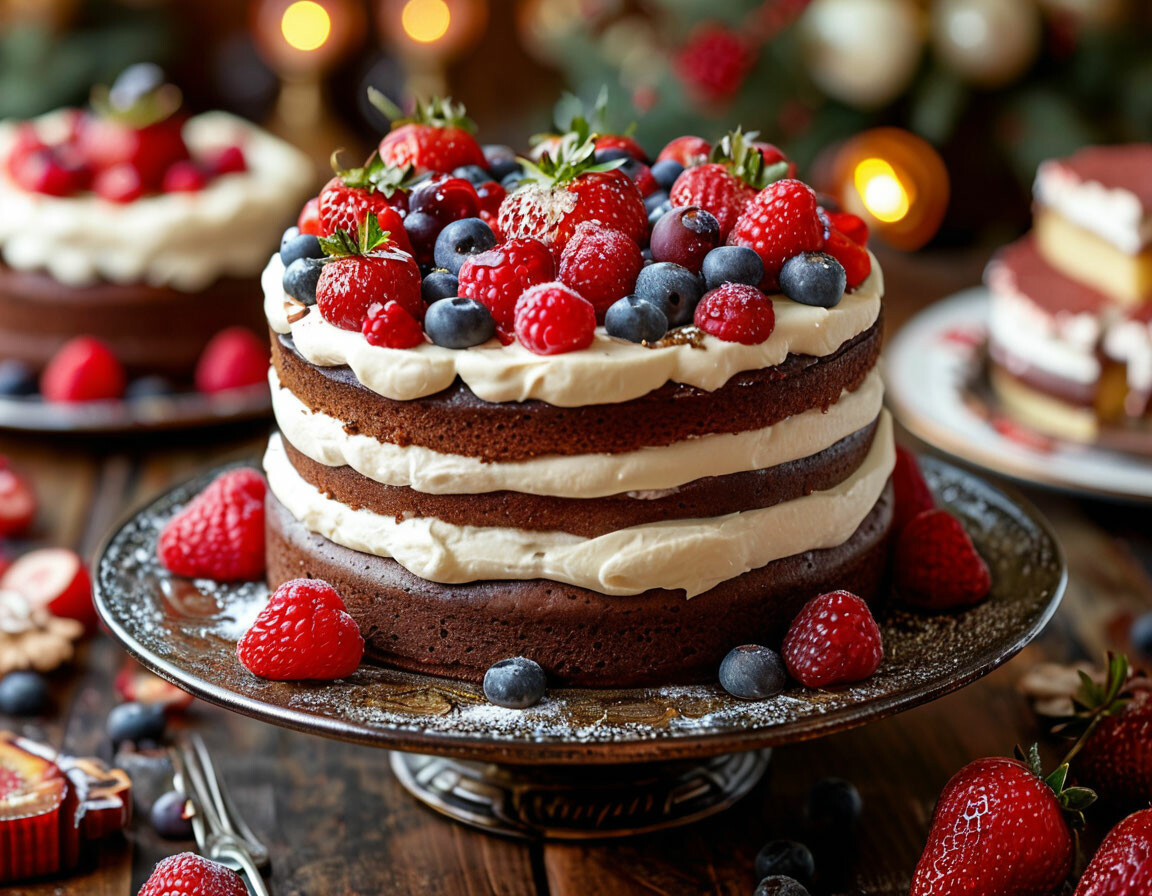 "The cake is delicious" — image created in Shedevrum