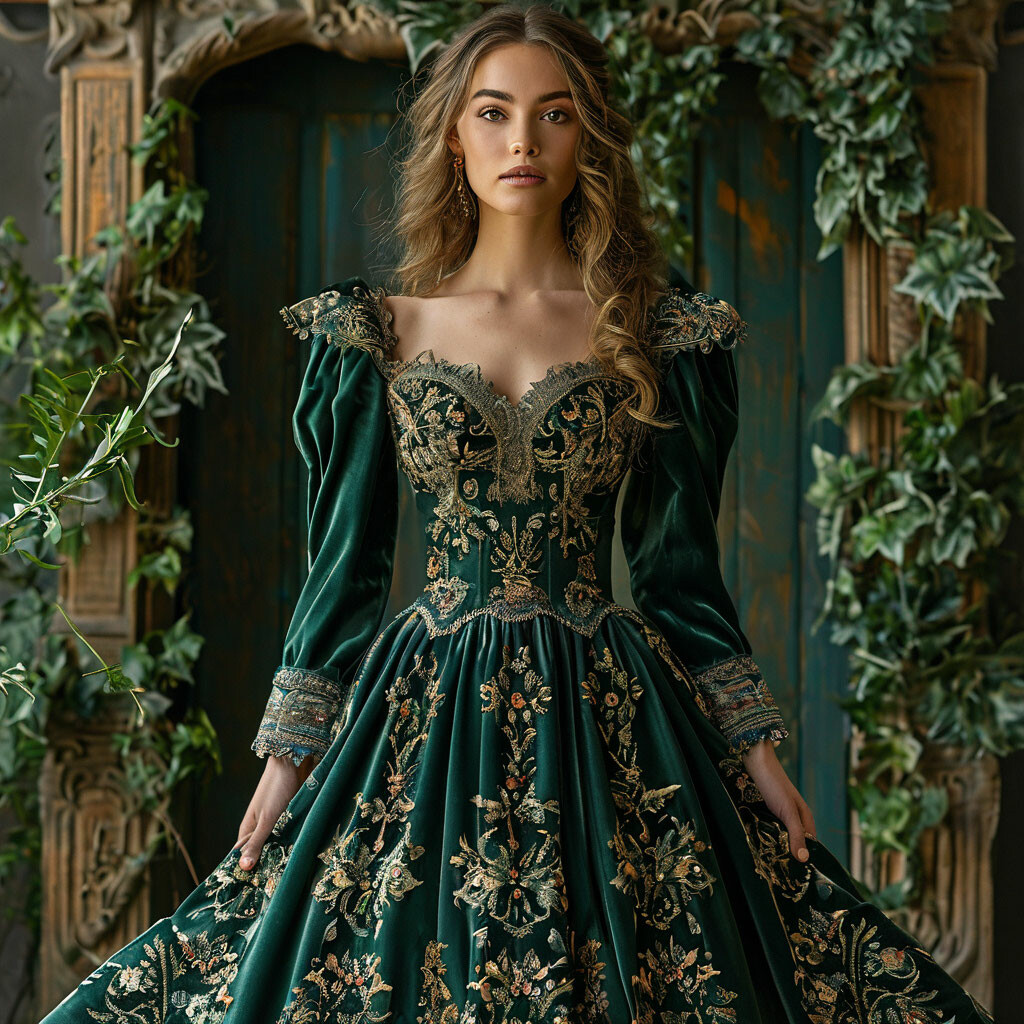 "Cypress dress, fantasy" — image created in Shedevrum