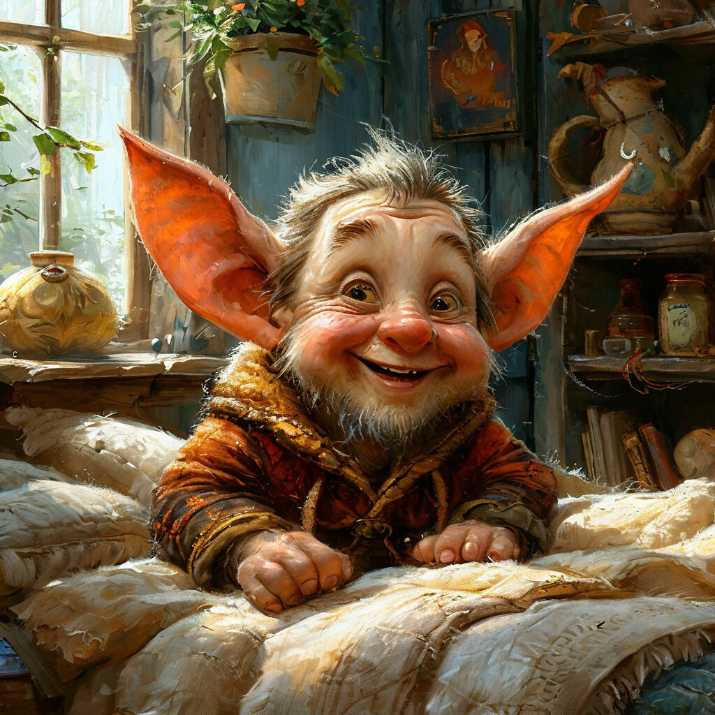 "In a small town where every day was …" — image created in Shedevrum