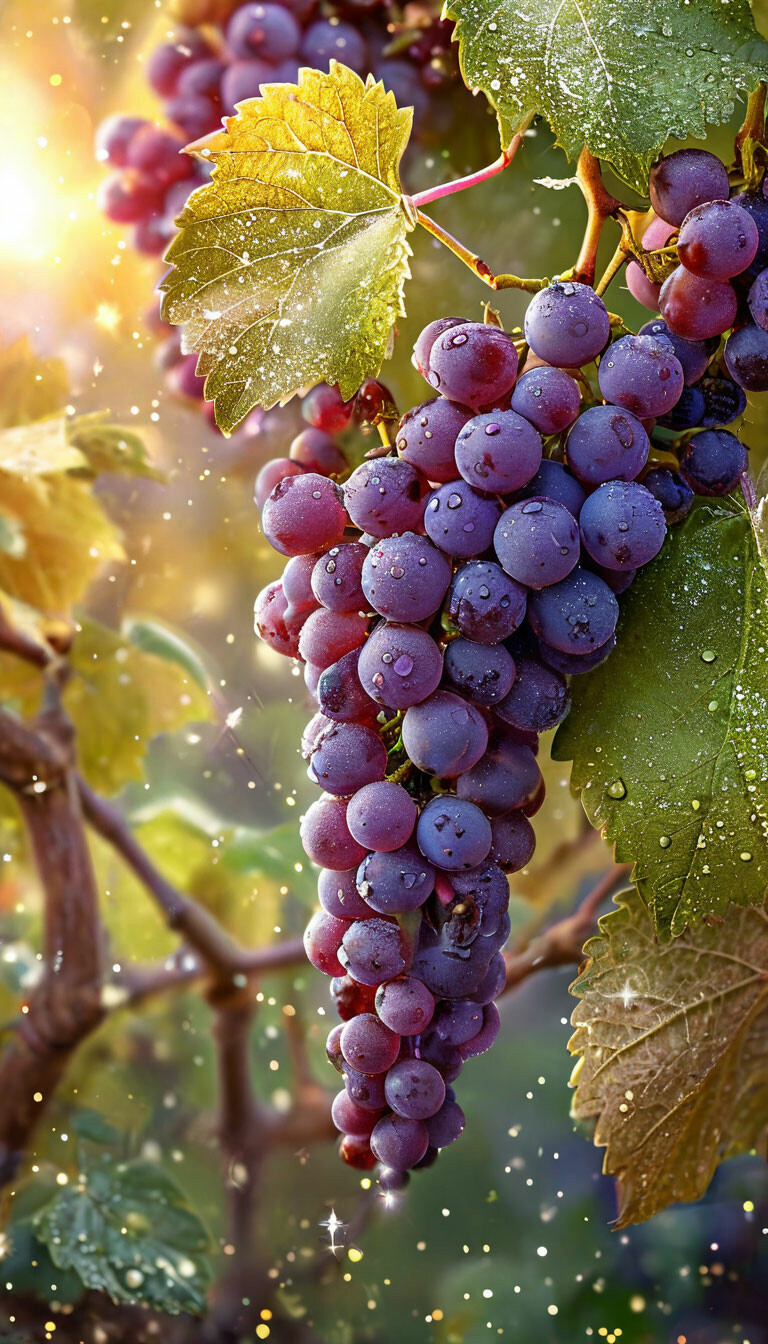 "Grape against the background of a …" — image created in Shedevrum