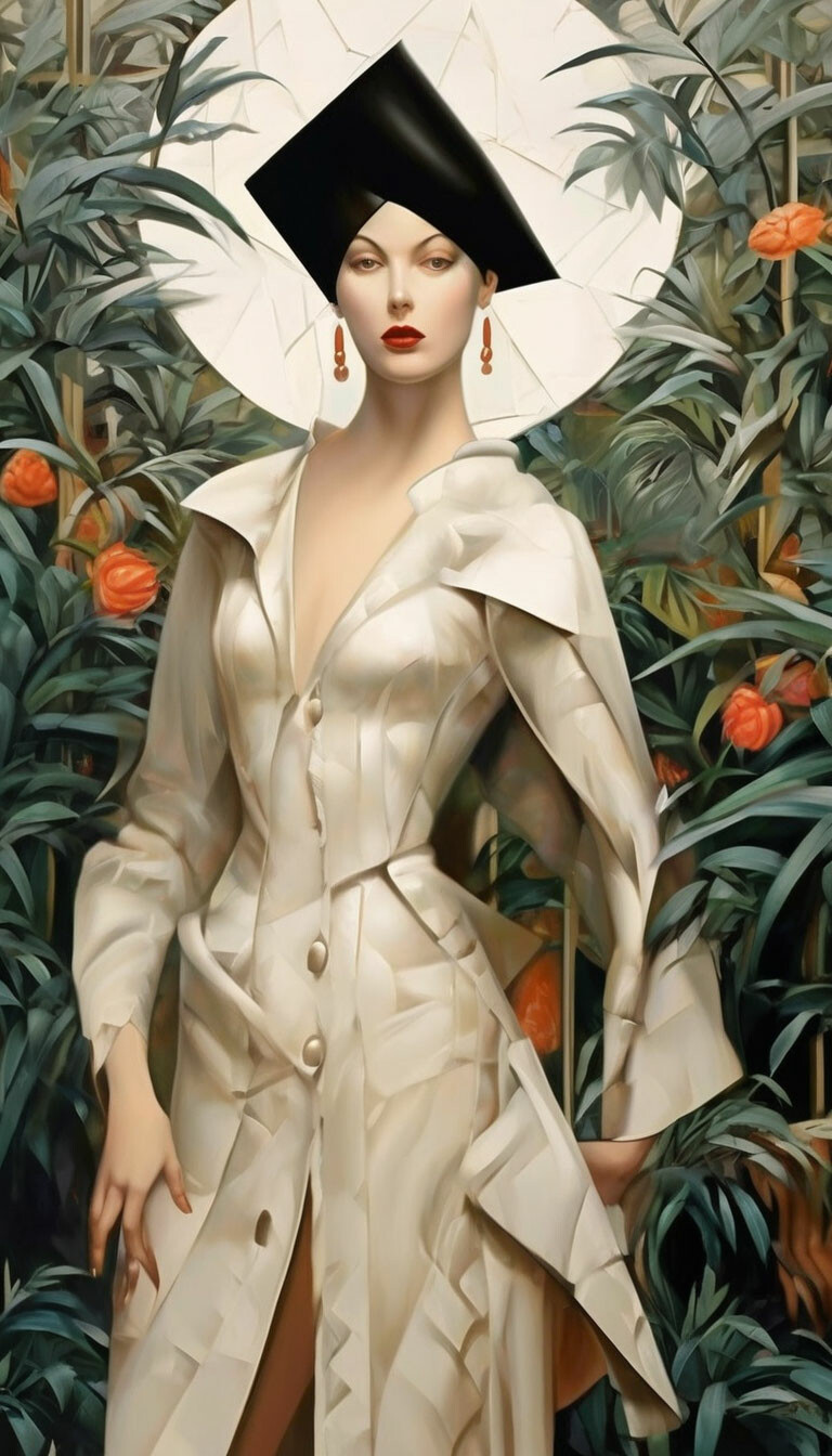 "The girl in the winter garden fatigue…" — image created in Shedevrum