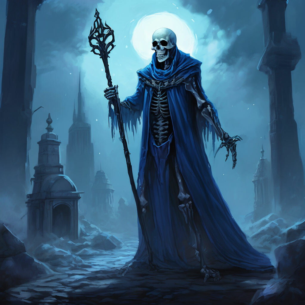 "The skull is wearing only a tika, …" — image created in Shedevrum