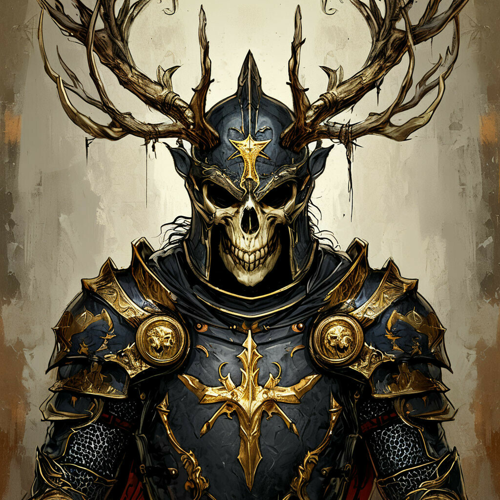 "The Dark Knight of the Wendigo Fantasy art rough drawing The Knight ...