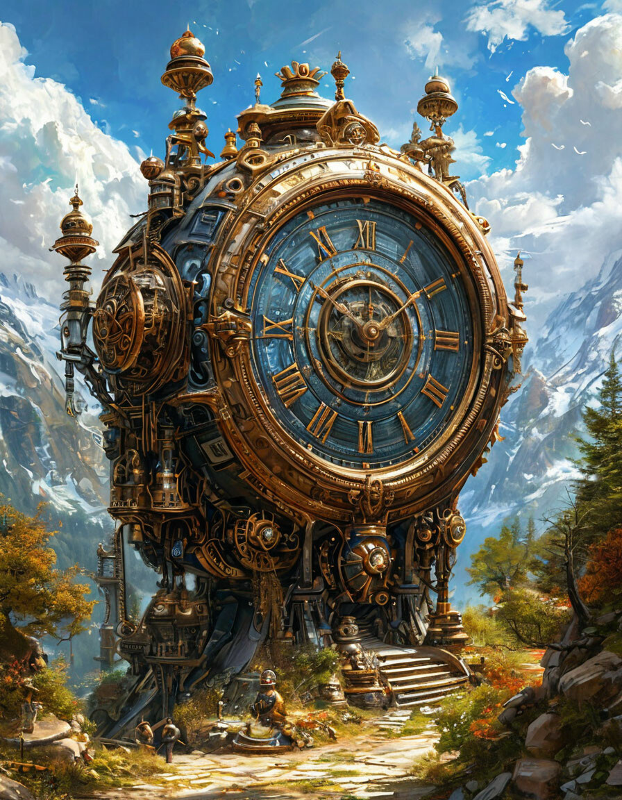 ". Time machine,fantasy" — image created in Shedevrum