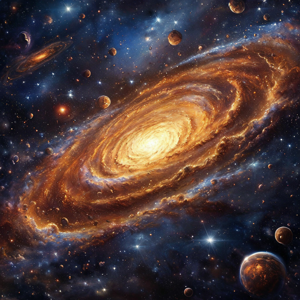 "The big bang theory, the explosion …" — image created in Shedevrum