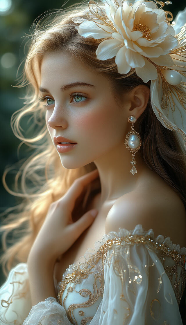 "Fantasy art 3D computer graphics Aquamarine girl, incredibly beautiful ...