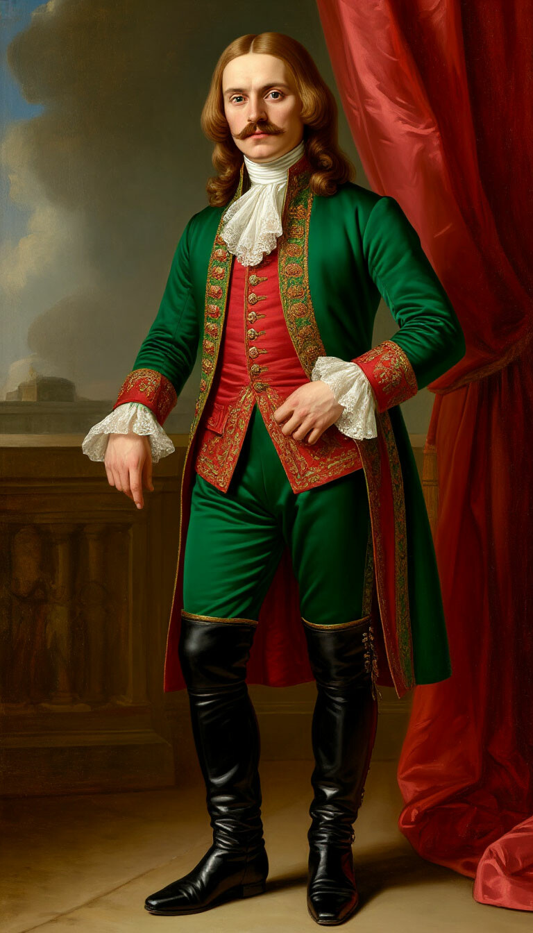 "Ivan Starshov, baron, young man, Peter the Great's valet, long ...