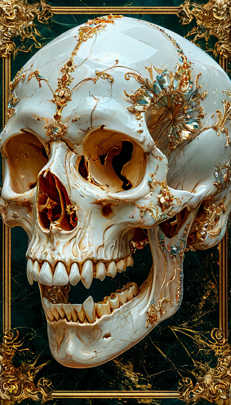 "💀 a crystal vampire skull with long vampire fangs in the style of ...