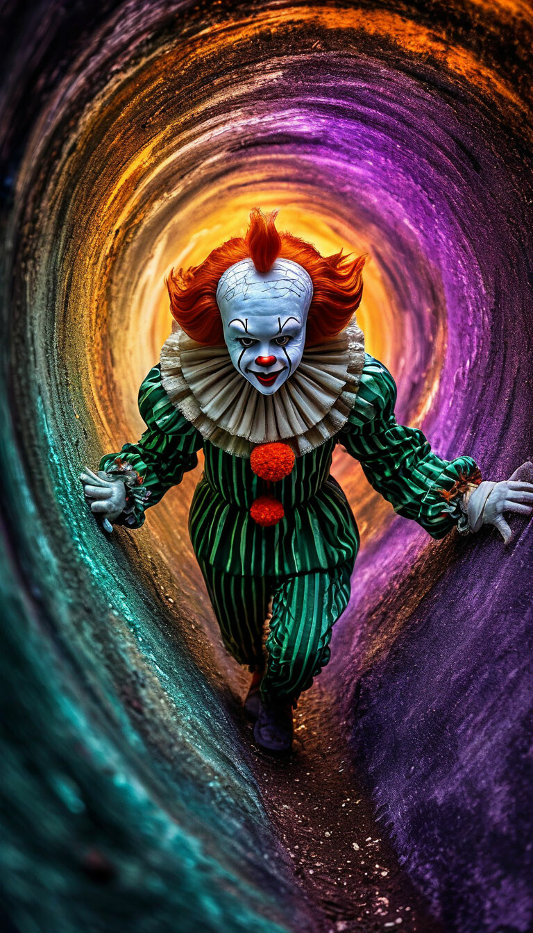 "@IGI sleep clown Penywise in the …" — image created in Shedevrum
