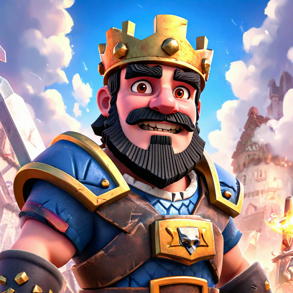 "Clash royale picture in the channel" — image created in Shedevrum