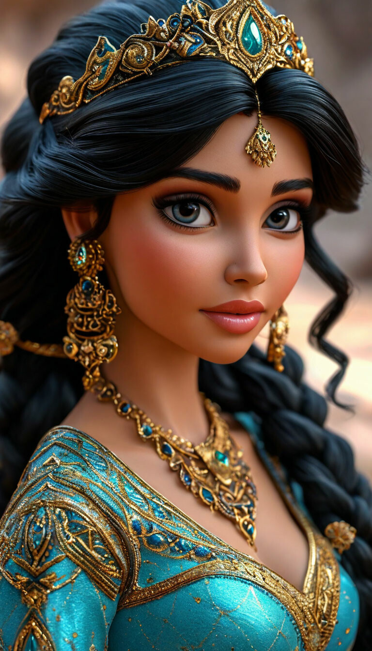 « still Disney princess Jasmine, …» — картинка создана в Шедевруме