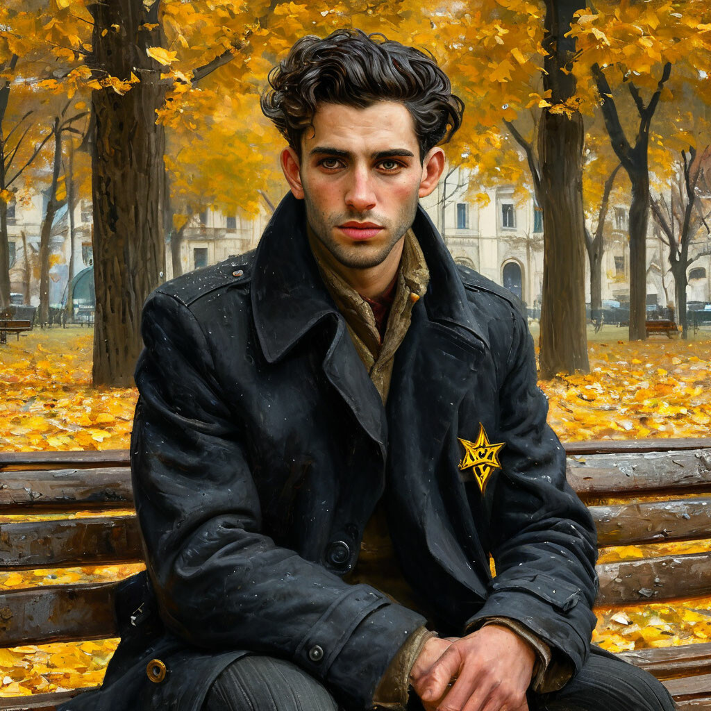 "A handsome twenty-year-old Sephardic Jew with a yellow stripe star of ...